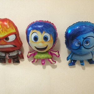 Balloons - HUGE Cartoon Inside Out Balloon Joy Sadness Anger Pixar ...