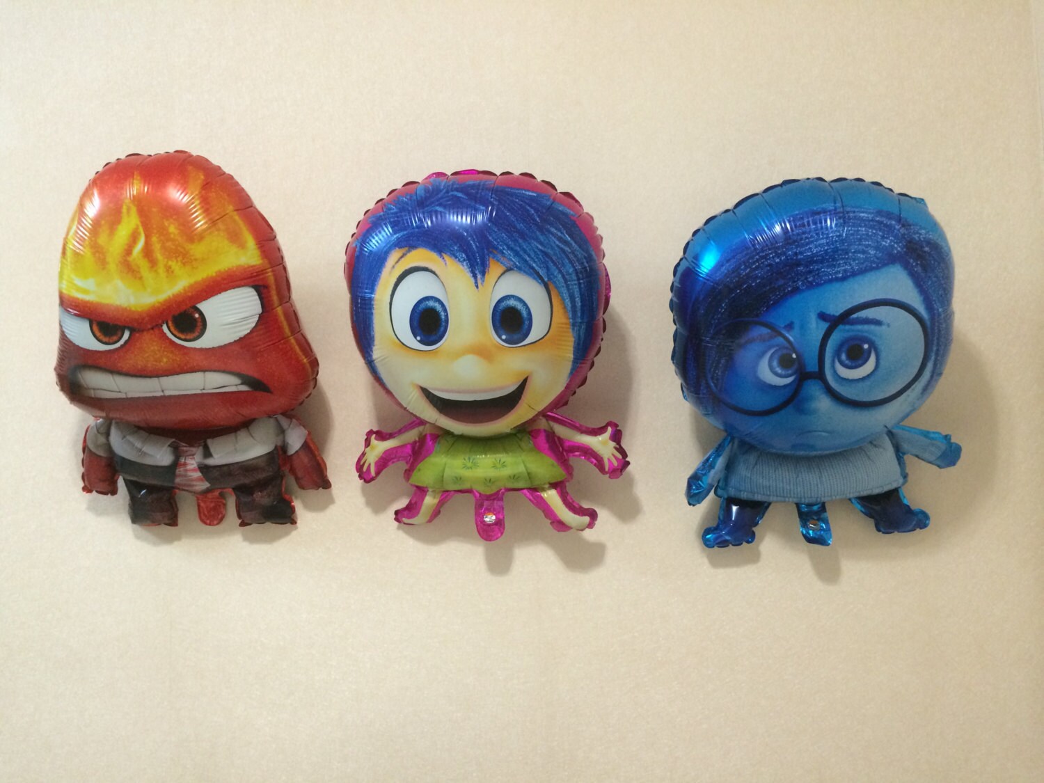 Balloons HUGE Cartoon Inside Out Balloon Joy Sadness Anger - Etsy