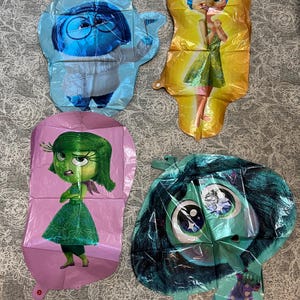 Balloons - HUGE Cartoon Inside Out Balloon Envy Joy Disgust Sadness Pixar Ballon Party Ballon ...