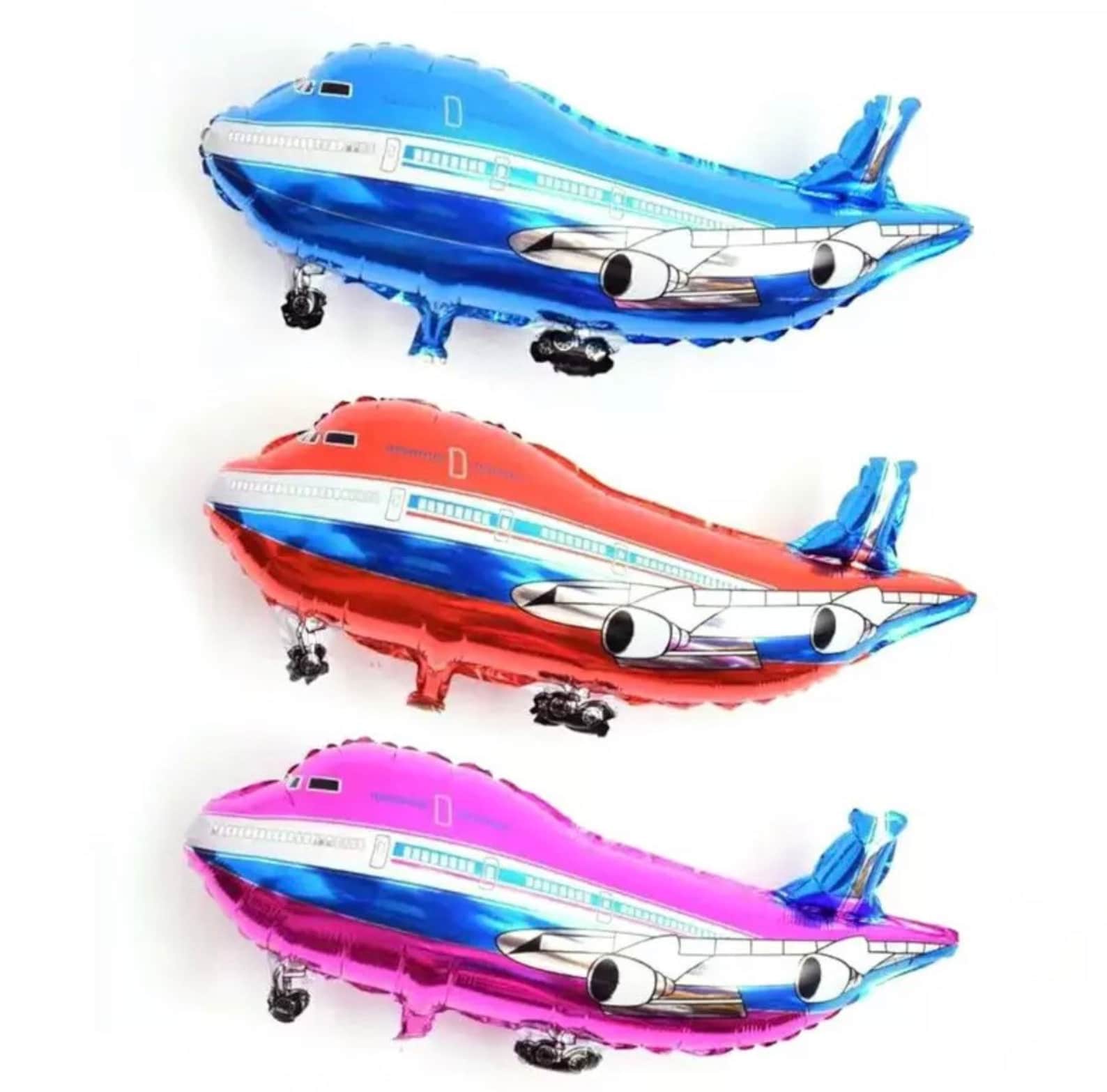 Airplane Balloons - HUGE 30 Inch Balloon Plane Balloons Big Blue ...