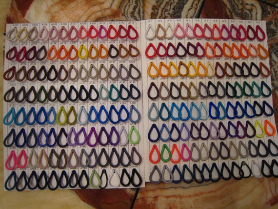 Sample Colour Chart for 200 Sample Card Colour of Round Stretch Elastic ...