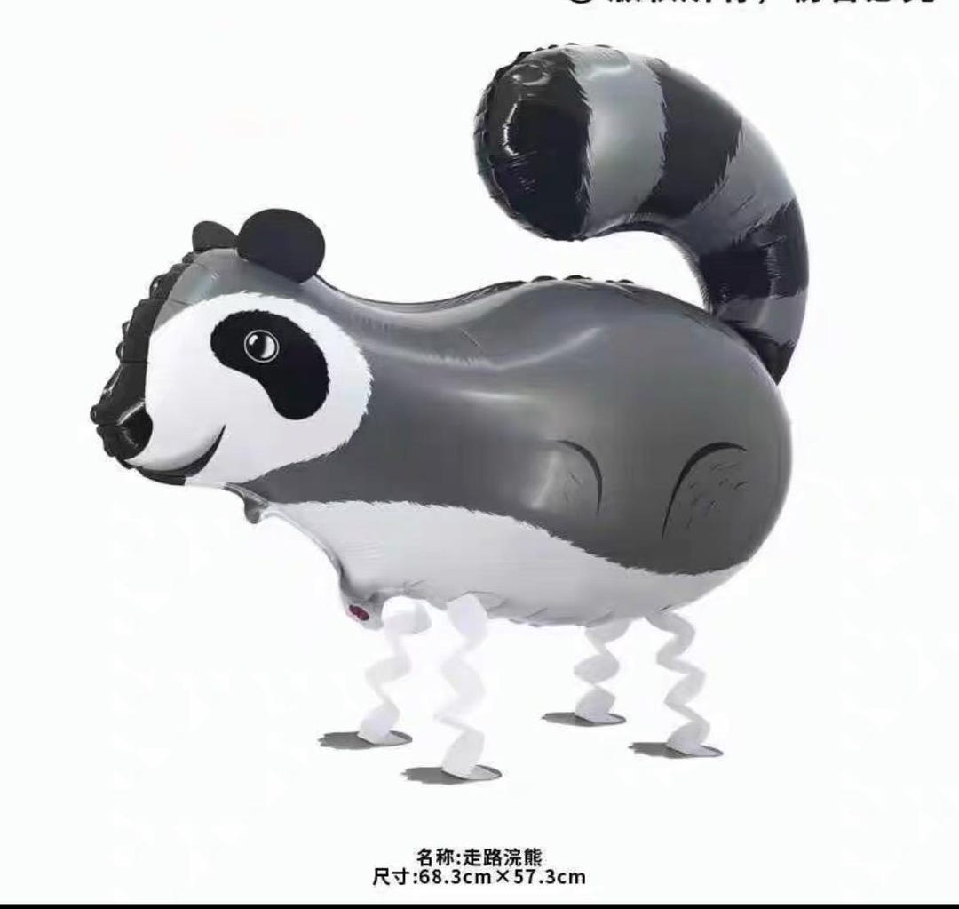 Raccoon Balloons - HUGE 28 Inch Walking Animal Raccoons Balloon ...