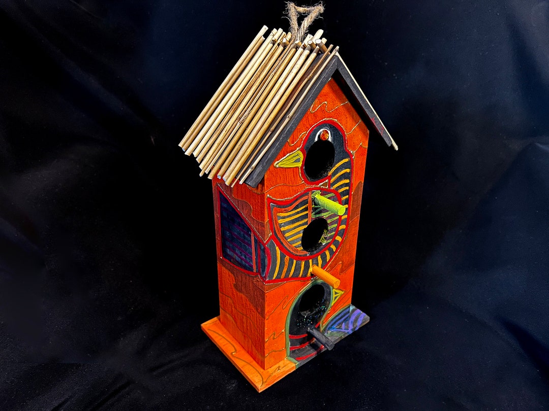 DUCK BLIND BIRDHOUSE: A Layered Rainbow of Flashy Colored Ducks - Etsy