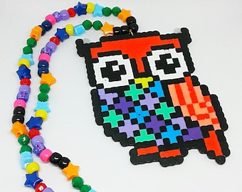 Owl perler beads | Etsy