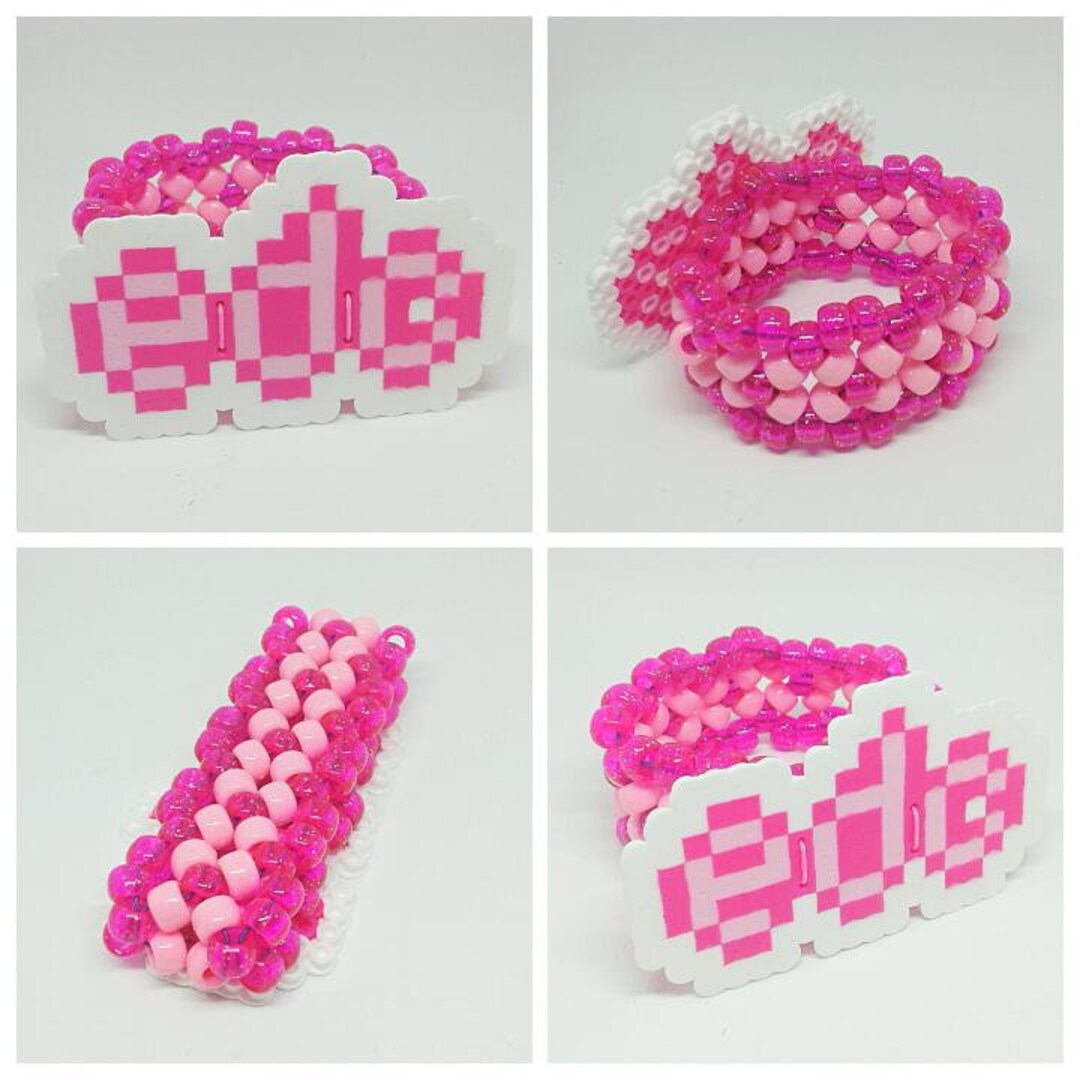 EDC Kandi Cuff Pink - Etsy