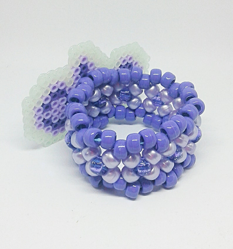 EDC Kandi Cuff Purple, Glow in the Dark - Etsy