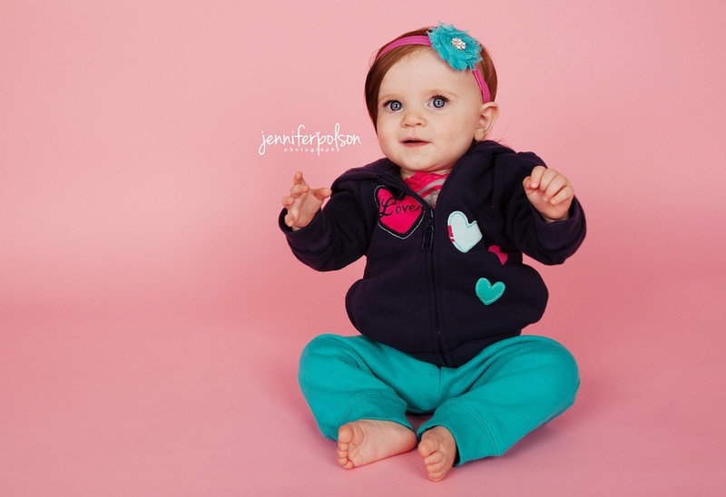 Pink Headband Light Pink Baby Pink Baby Gift Photo | Etsy