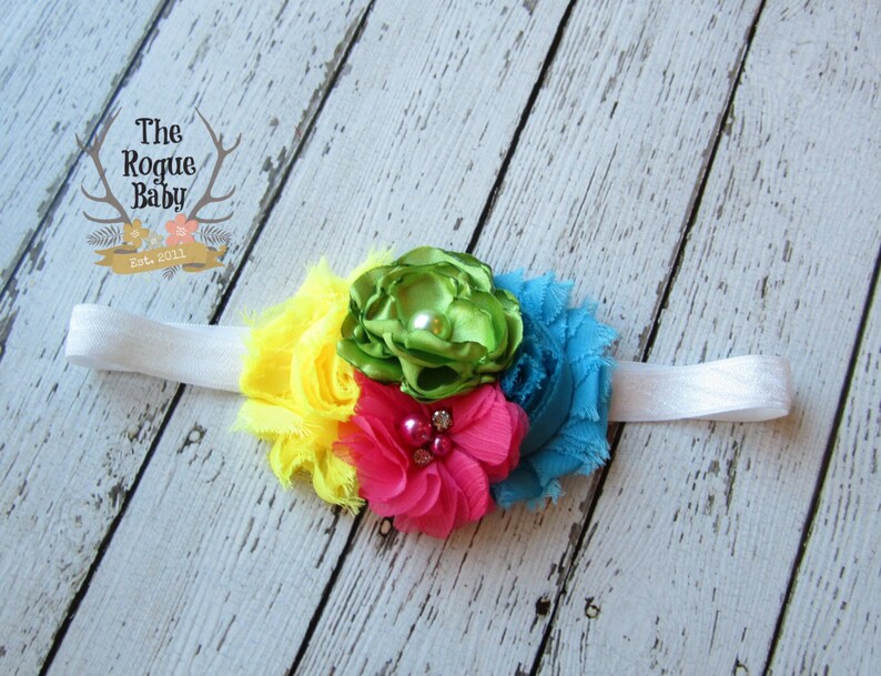 Rainbow Headband. Bright Yellow Green Pink Blue. Photo Prop - Etsy
