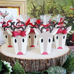 Reindeer Gift Box | Party Favor – Set of 8 - Etsy