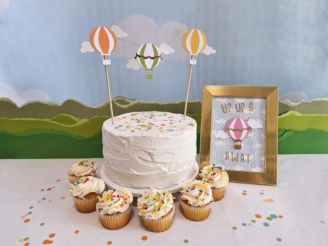 Hot Air Balloon Cake Topper - Etsy
