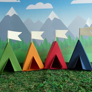 Camp Tent Box | Party Favor | Gift Box – Set of 8 - Etsy