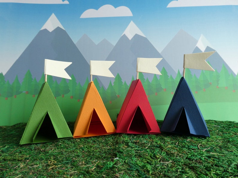 Camp Tent Box | Party Favor | Gift Box – Set of 8 - Etsy