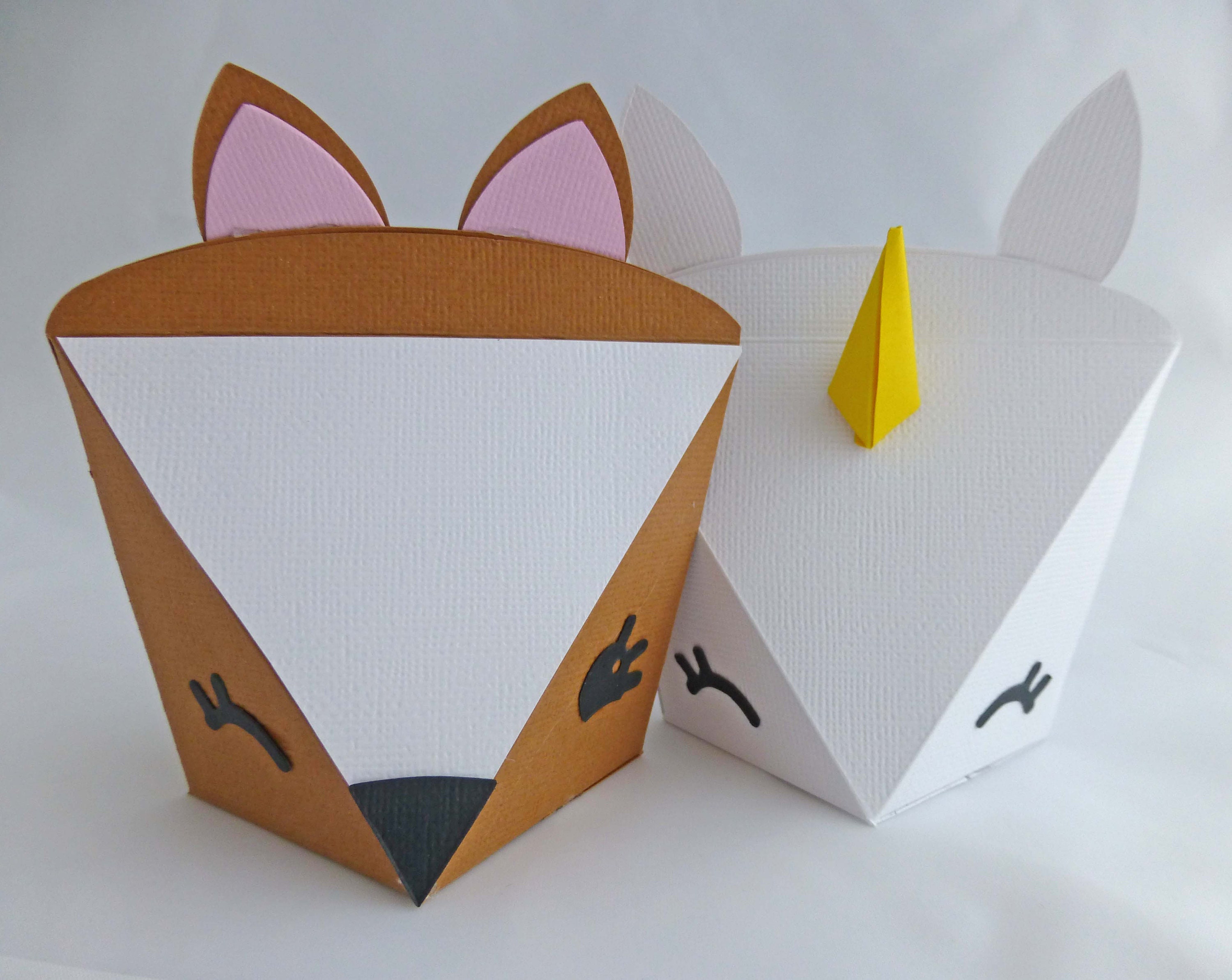 Animal Party Gift Boxes set of 5 | Etsy