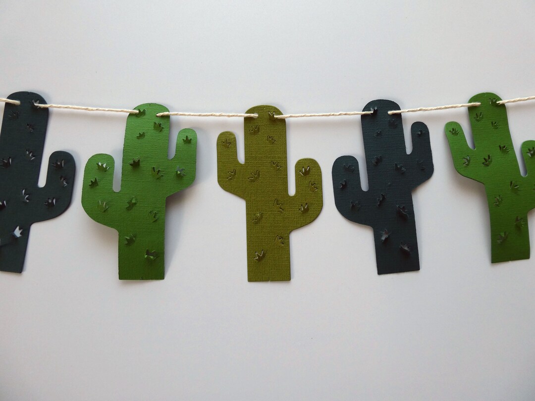 Banner / guirnalda de cactus - Etsy España