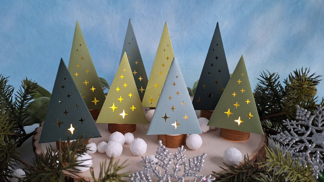 Christmas Tree Tea Light Holder | Candle Holder – Set of 8 - Etsy