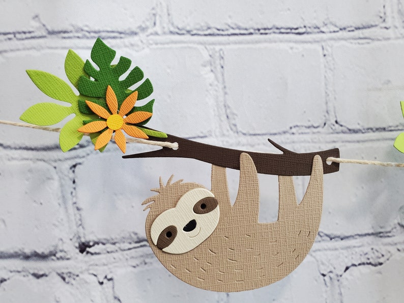 Sloth Banner |garland - Etsy