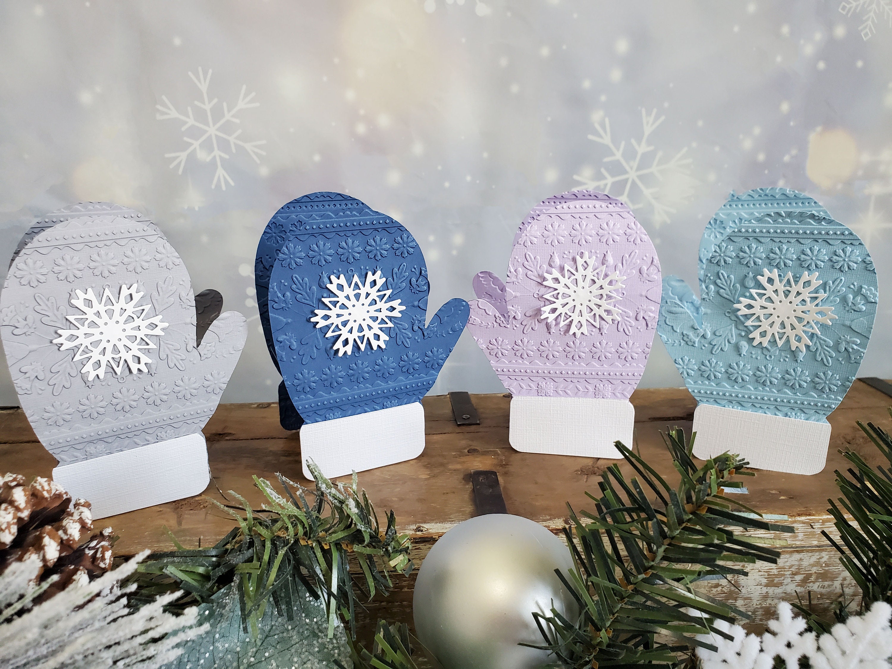 Snowflake Mitten Party Favor Gift Box Snack Box Set of 8 | Etsy
