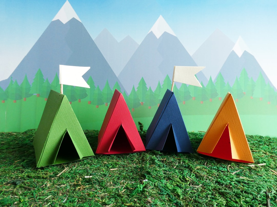 Camp Tent Box | Party Favor | Gift Box – Set of 8 - Etsy