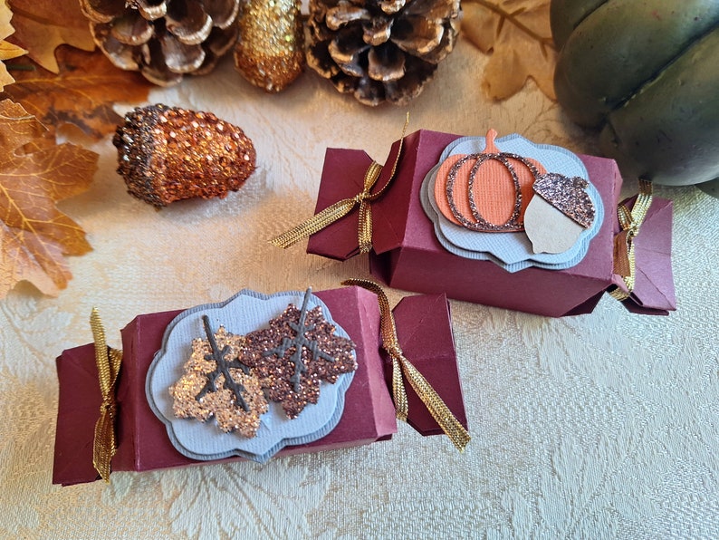 Small Fall Candy Shaped Gift Box | Cracker | Party Favor – Set of 6 - Etsy