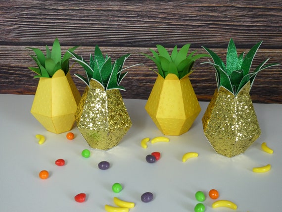 Pineapple Gift Box Party Favor Table Decoration | Etsy