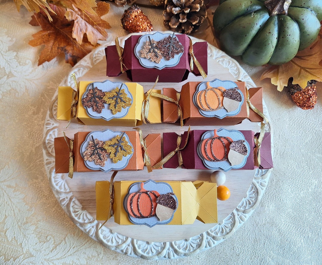 Small Fall Candy Shaped Gift Box | Cracker | Party Favor – Set of 6 - Etsy