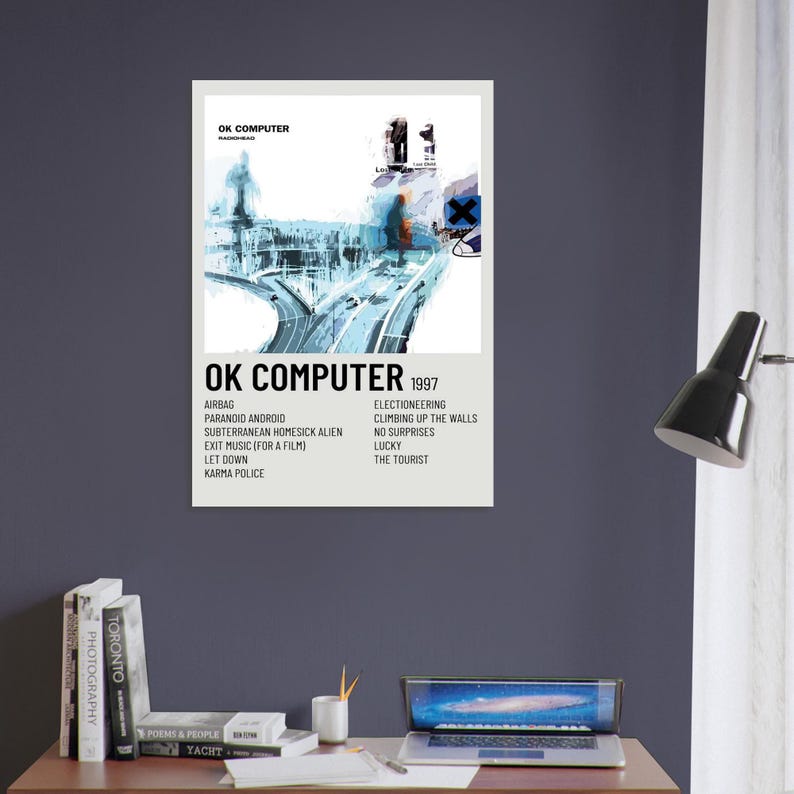 Radiohead OK Computer Album Art Print – Alternative Rock Music Poster ...