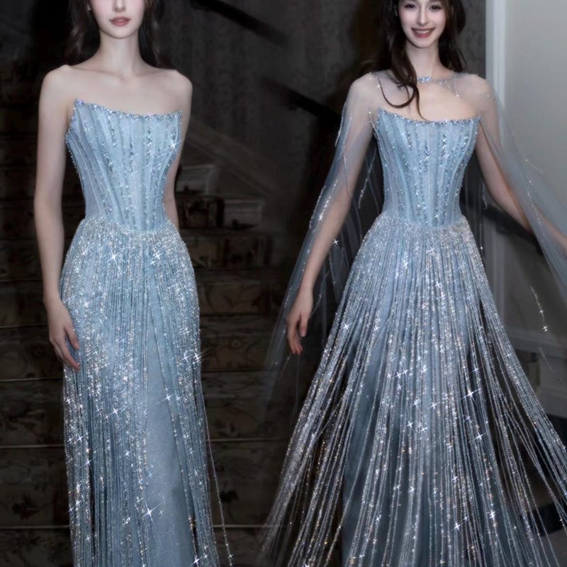 Blue Gala Formal Dress - Etsy