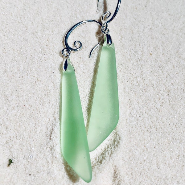 Light Green Earrings - Etsy