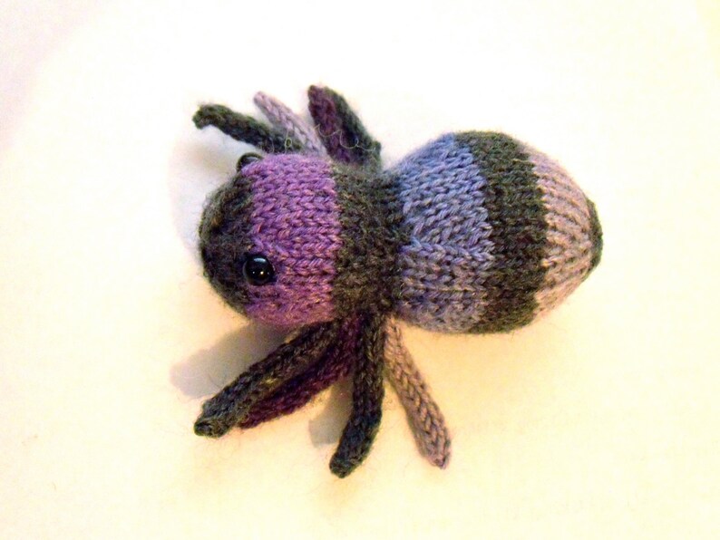 Stripy Sock Yarn Spider | Hand Knit Toy | Knitting Pattern - Etsy