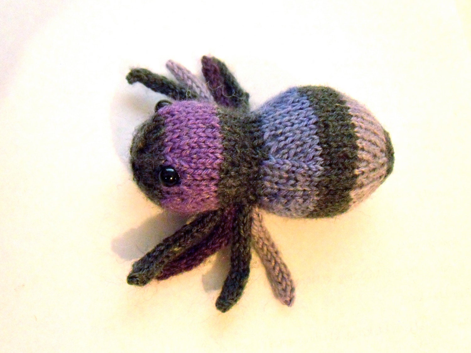 Stripy Sock Yarn Spider | Hand Knit Toy | Knitting Pattern - Etsy