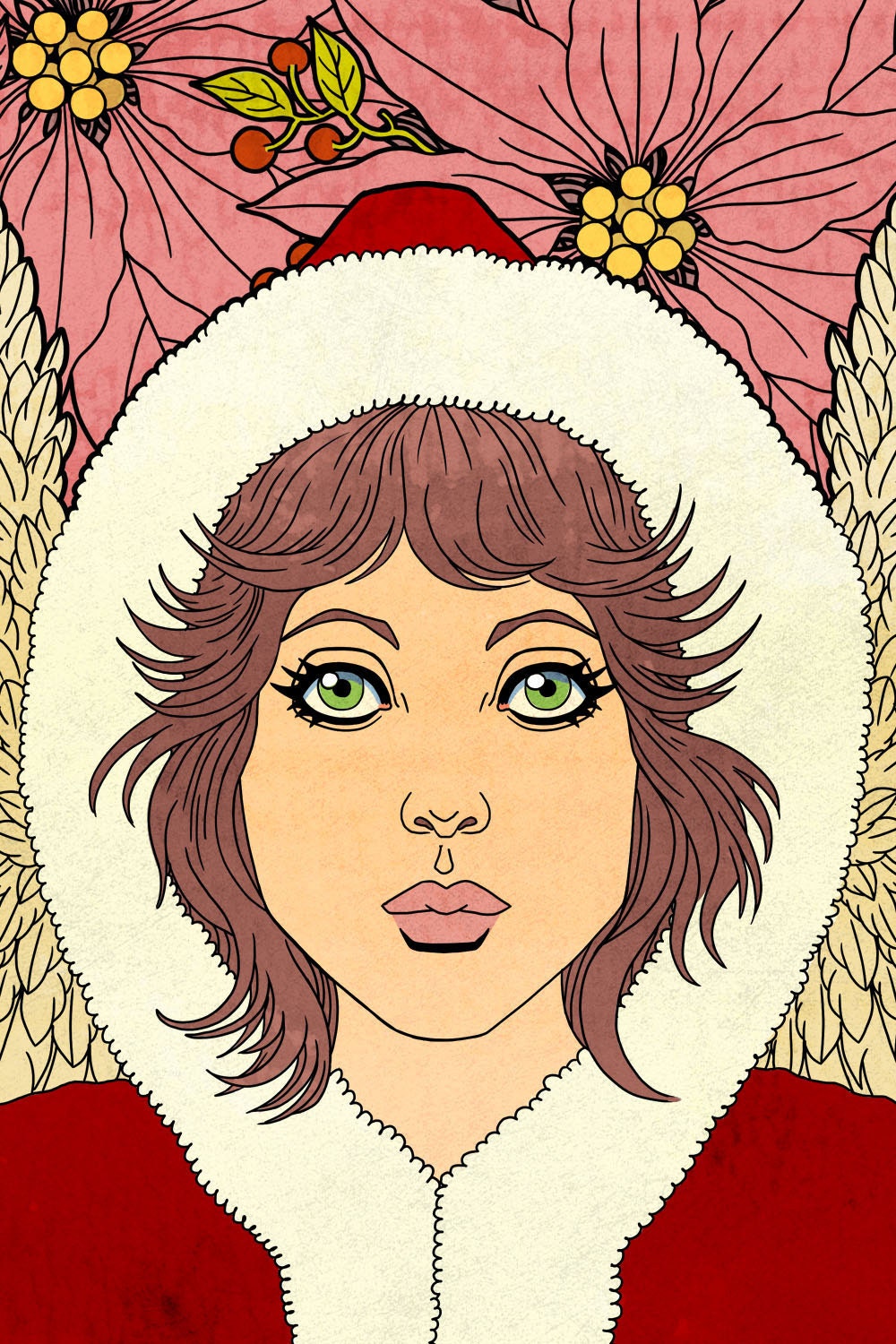 Praying Christmas Angel Adult Coloring Page Printable Instant Download ...