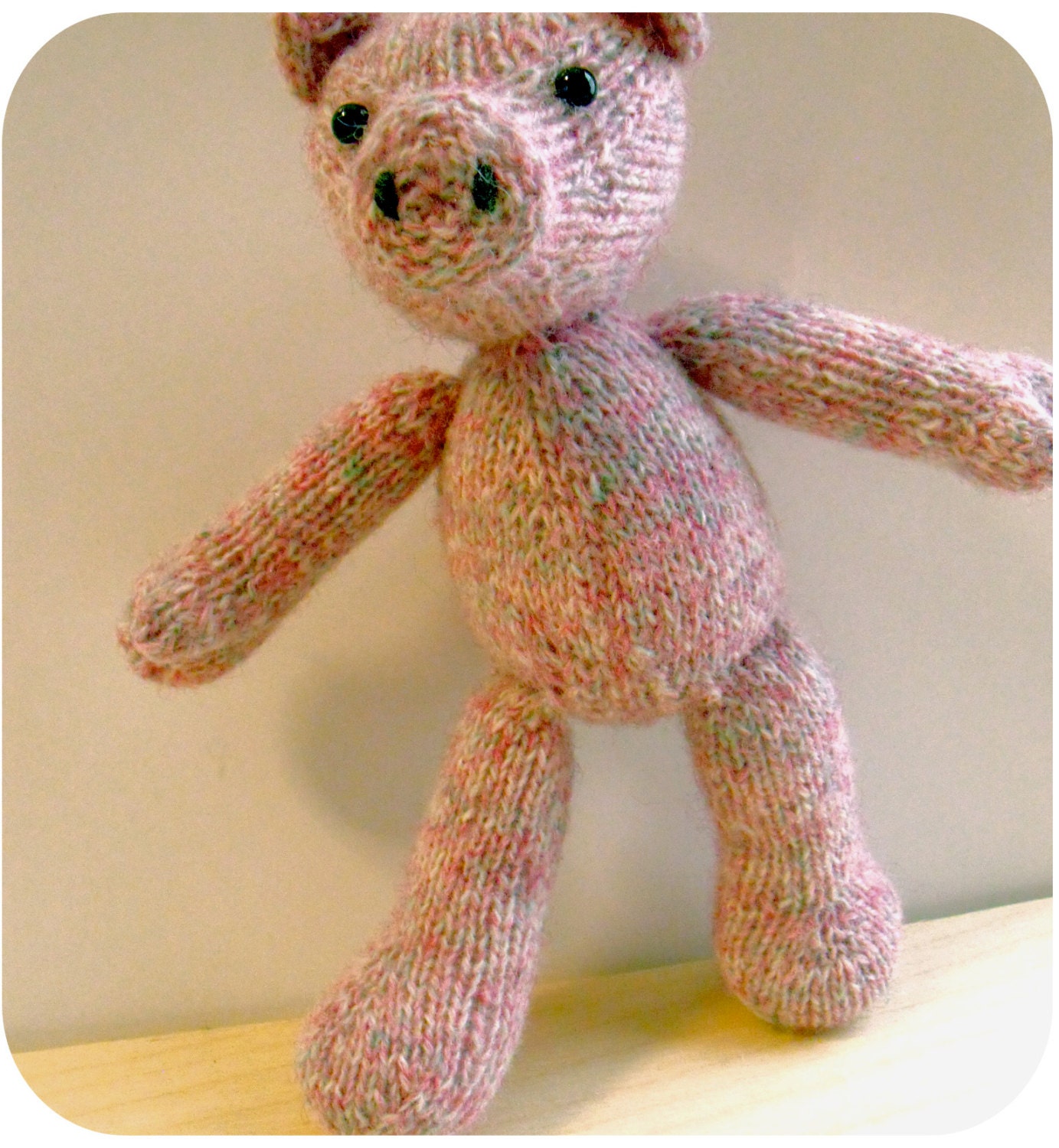 Little Pig Knitting Pattern Knitted Pig Toy Pattern Pig Amigurumi - Etsy
