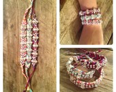 Items similar to Bling Friendship Bracelet with Rhinestones on Etsy