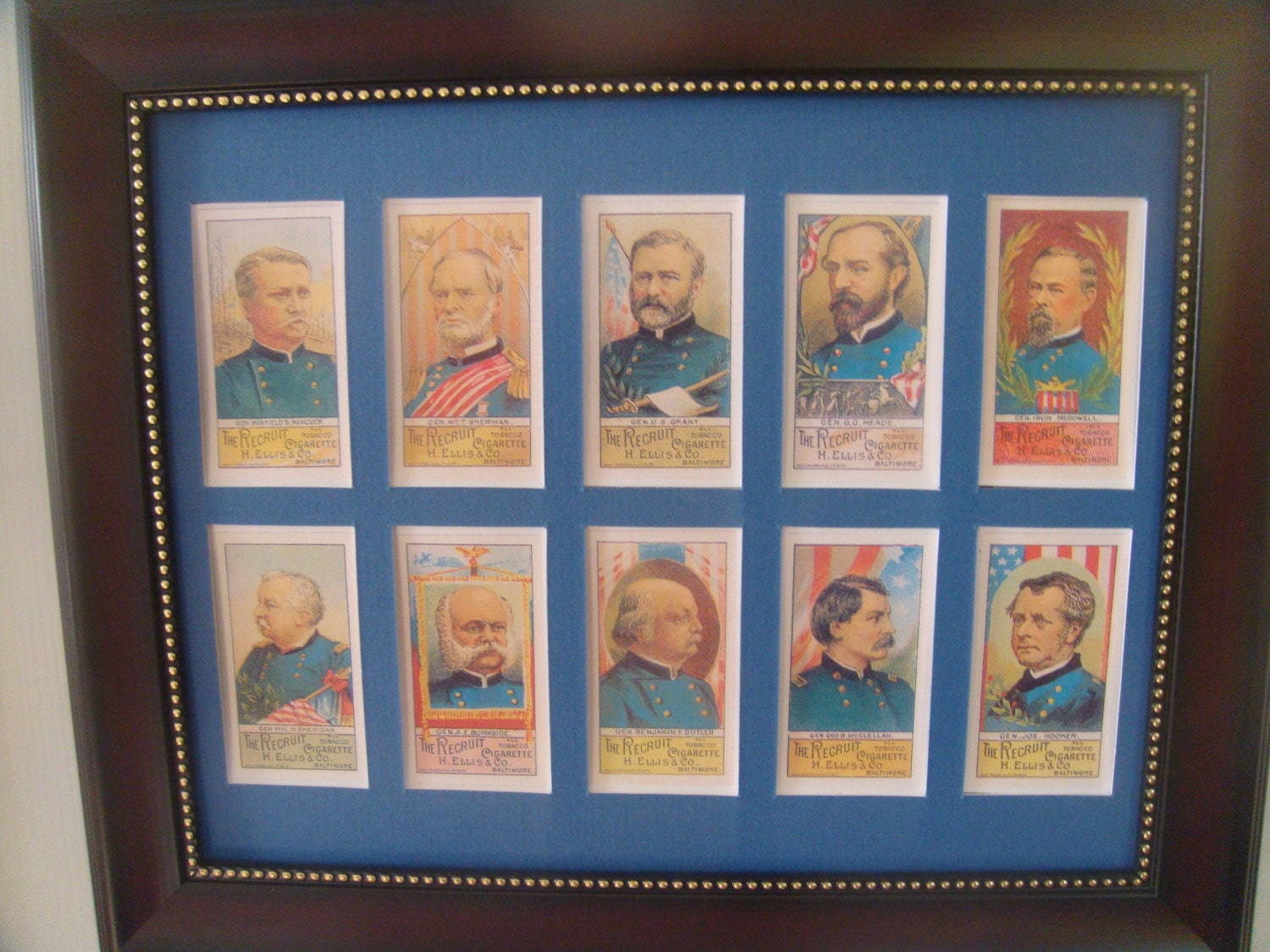 CIVIL WAR GENERALS Confederate and Union Reproduction Cards - Etsy