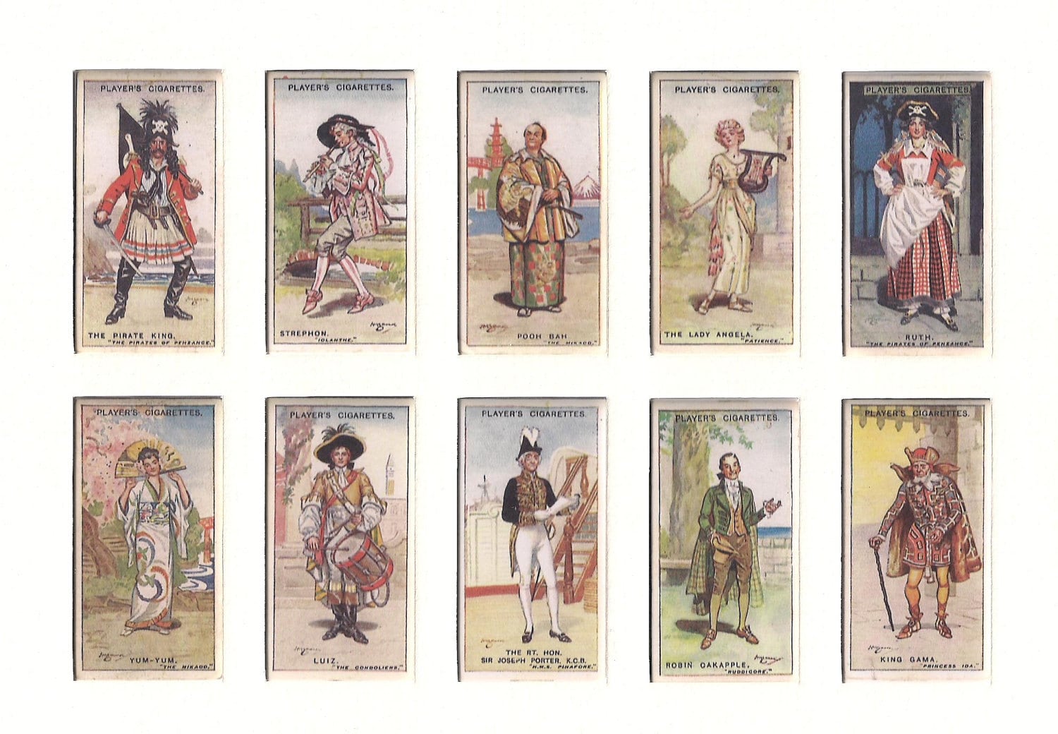 GILBERT and SULLIVAN CHARACTERS Available Framed or Unframedbuy ...