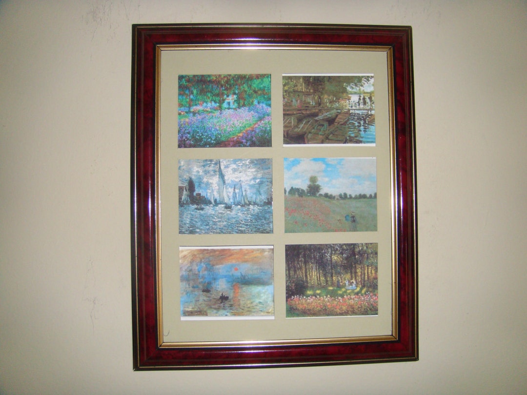 CLAUDE MONET 6 Miniature Reproductions of His Paintings.buy Unframed ...