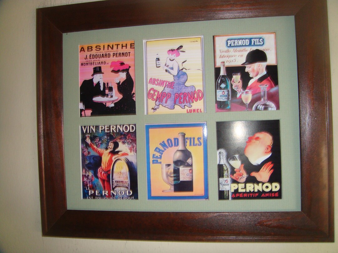 PERNOD VINTAGE POSTERS buy Unframed 23.99 Dollars or Framed 47.99 ...