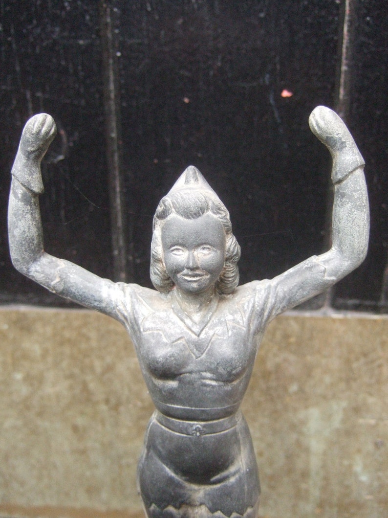 Figural Metal Woman Bell Ringer Statue C 1940s - Etsy