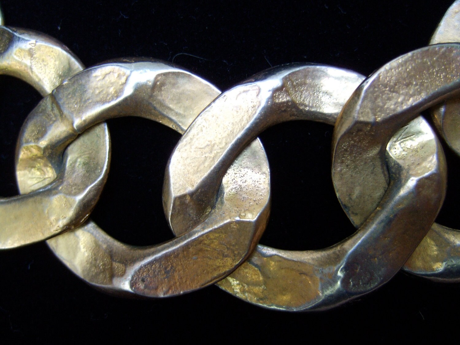 KEN LANE Vintage Gilt Link Chain Necklace C 1980 - Etsy