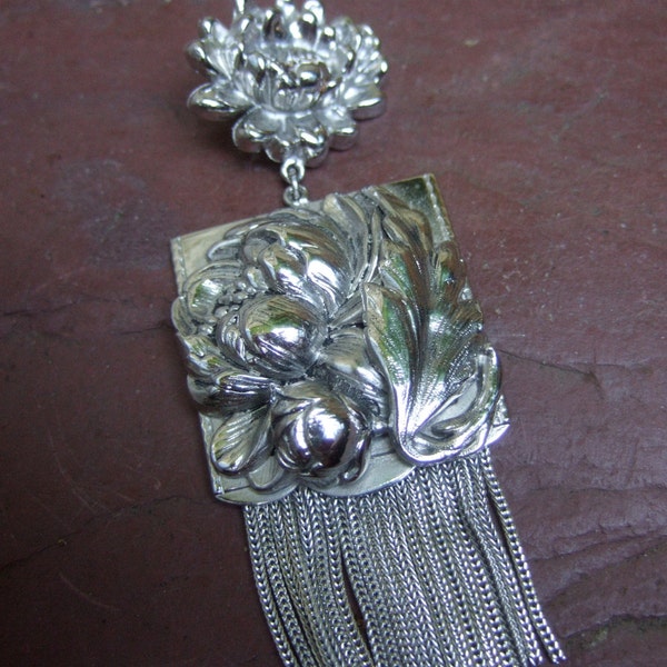 Repousse Brooch - Etsy