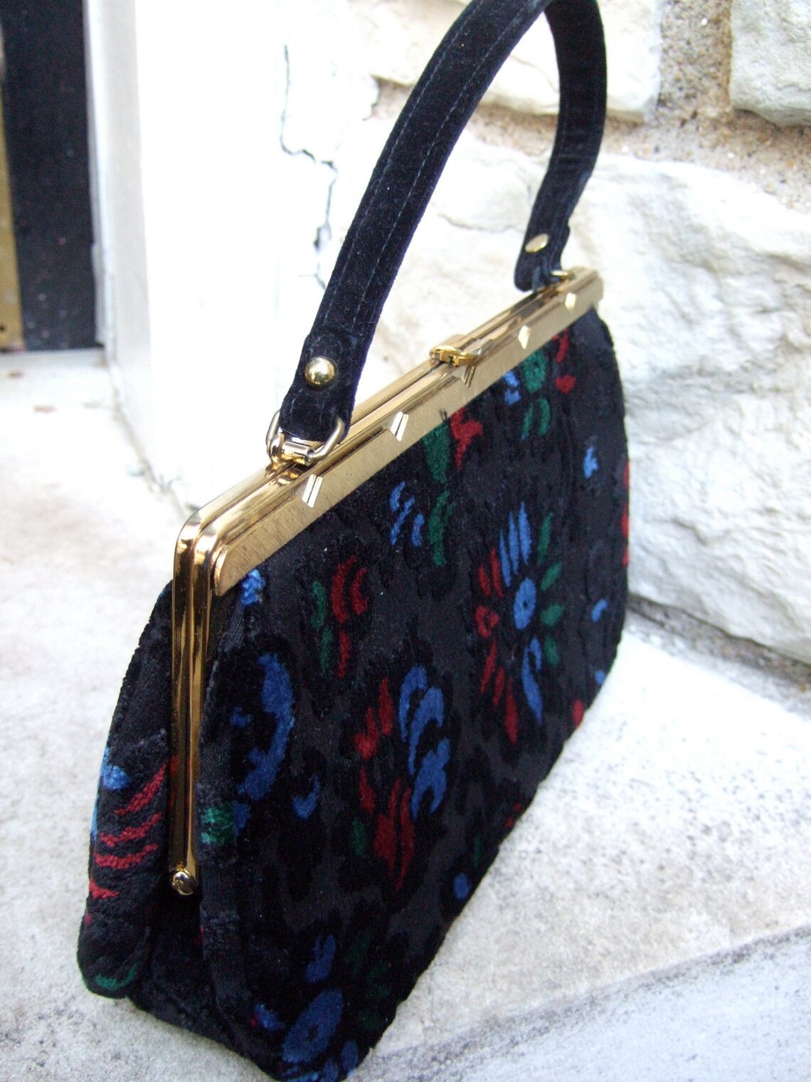 Vintage Brocade Tapestry Bag C 1960 - Etsy