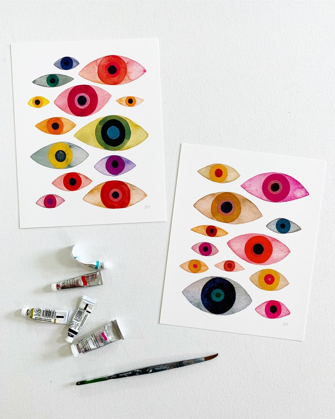 Brightly Colored Eye Art Print. All Seeing Eye Wall Art. Boho | Etsy