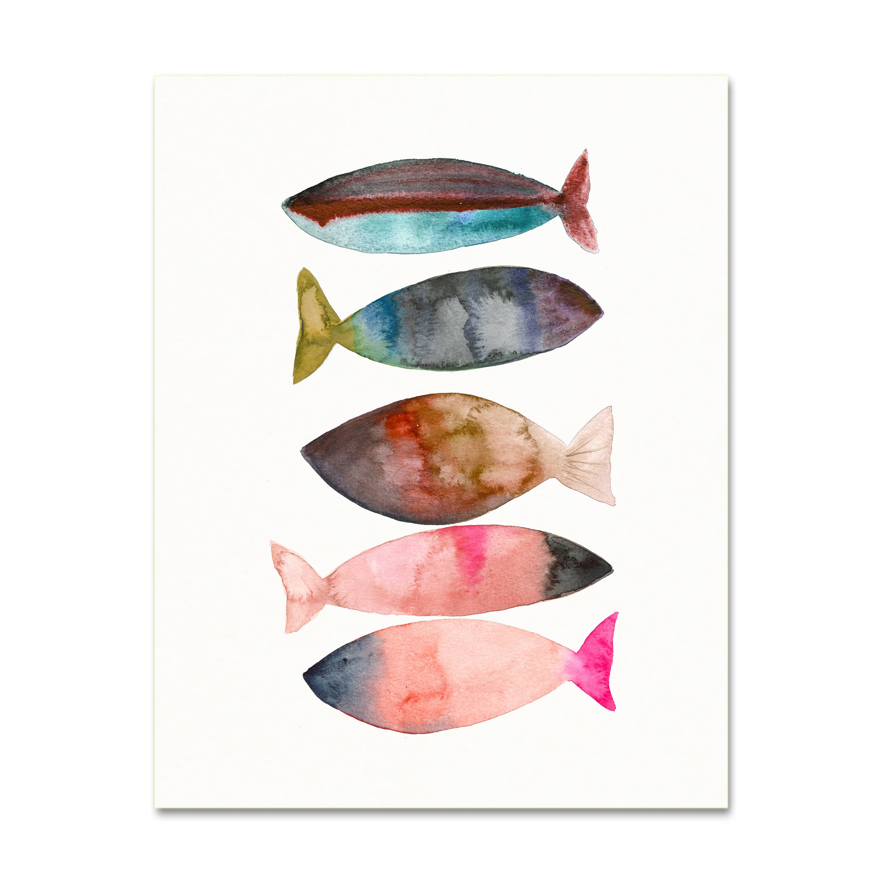 Colorful Fish Art Print. Watercolor Fish. Abstract Fish Print. | Etsy