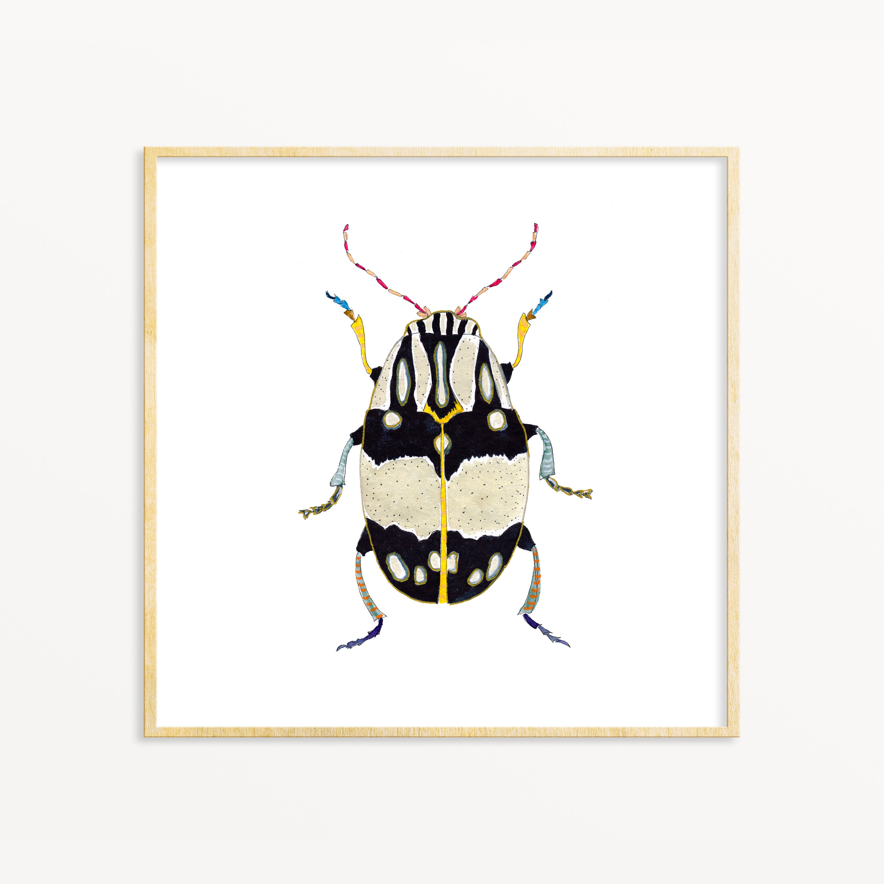 Watercolor Bug Art Print. Boys Room Decor. Colorful Bug Art | Etsy