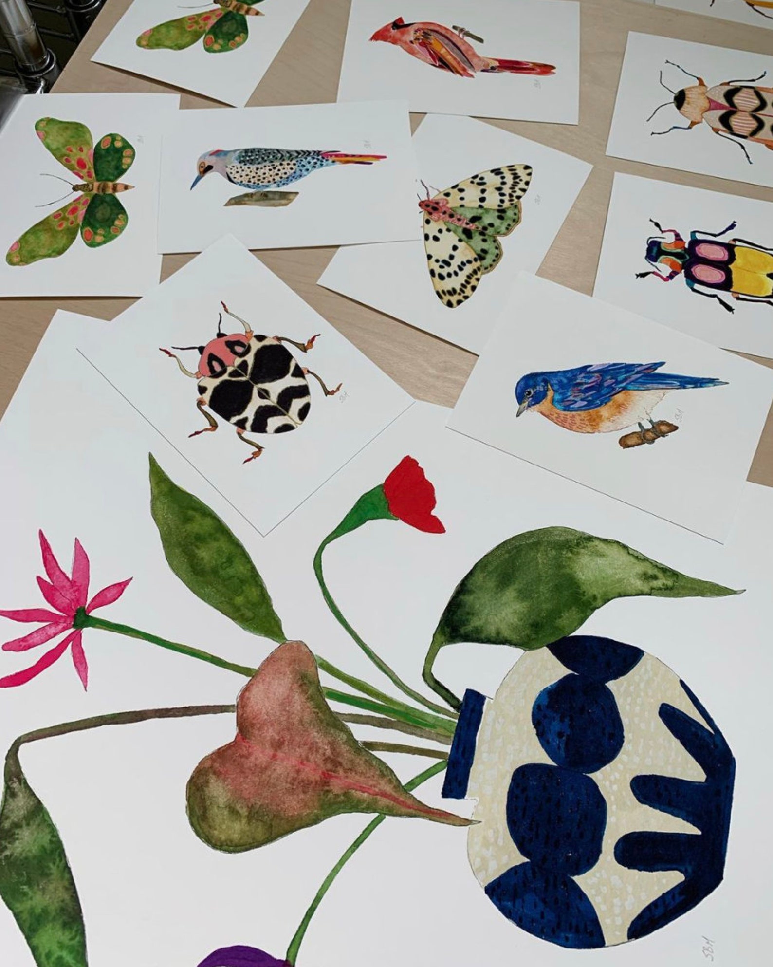 Beetle Art Print. Colorful Insect Art. Bright Bold Kids Room - Etsy