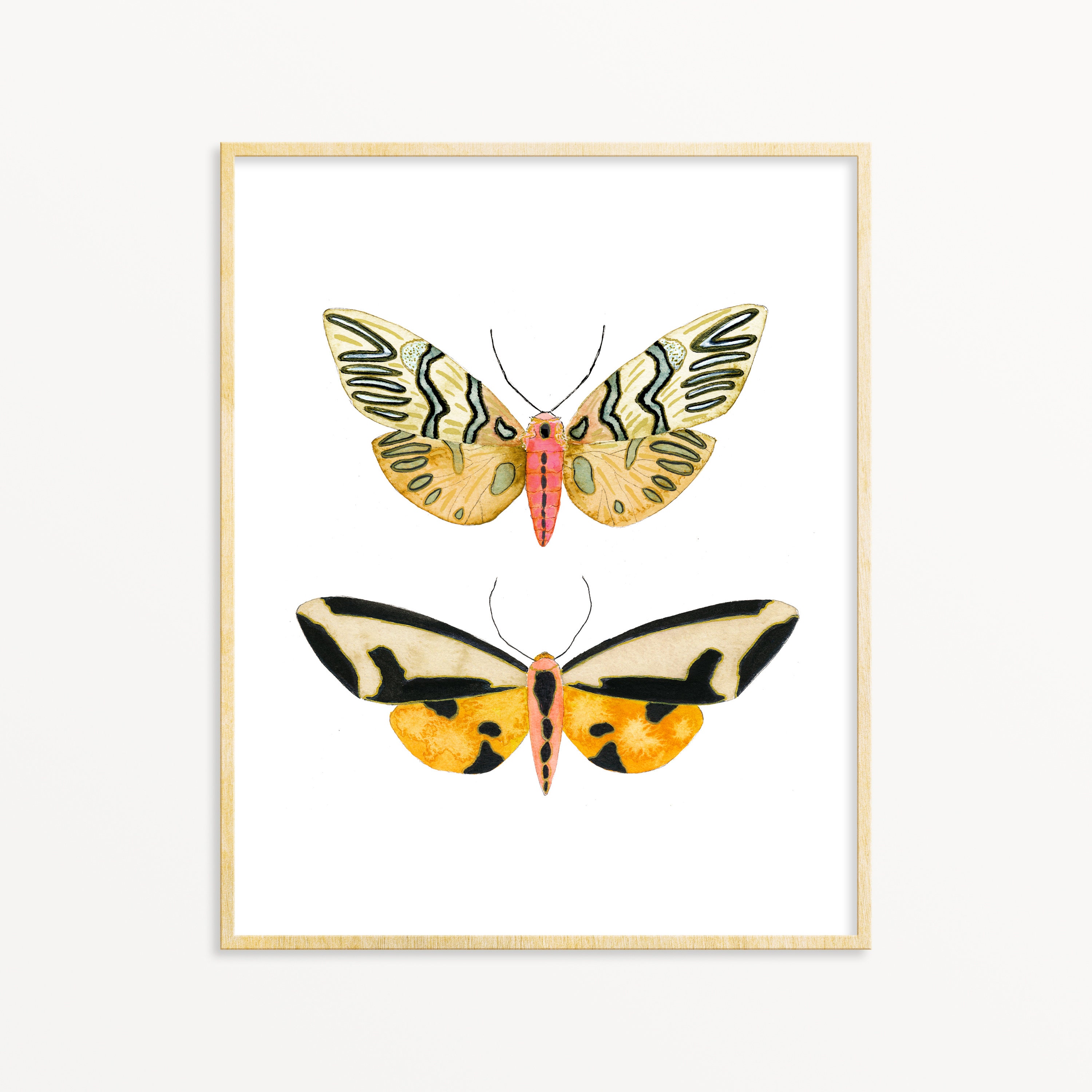 Drawing & Illustration Aesthetic Bug Decor Wall Art Printable Digital ...