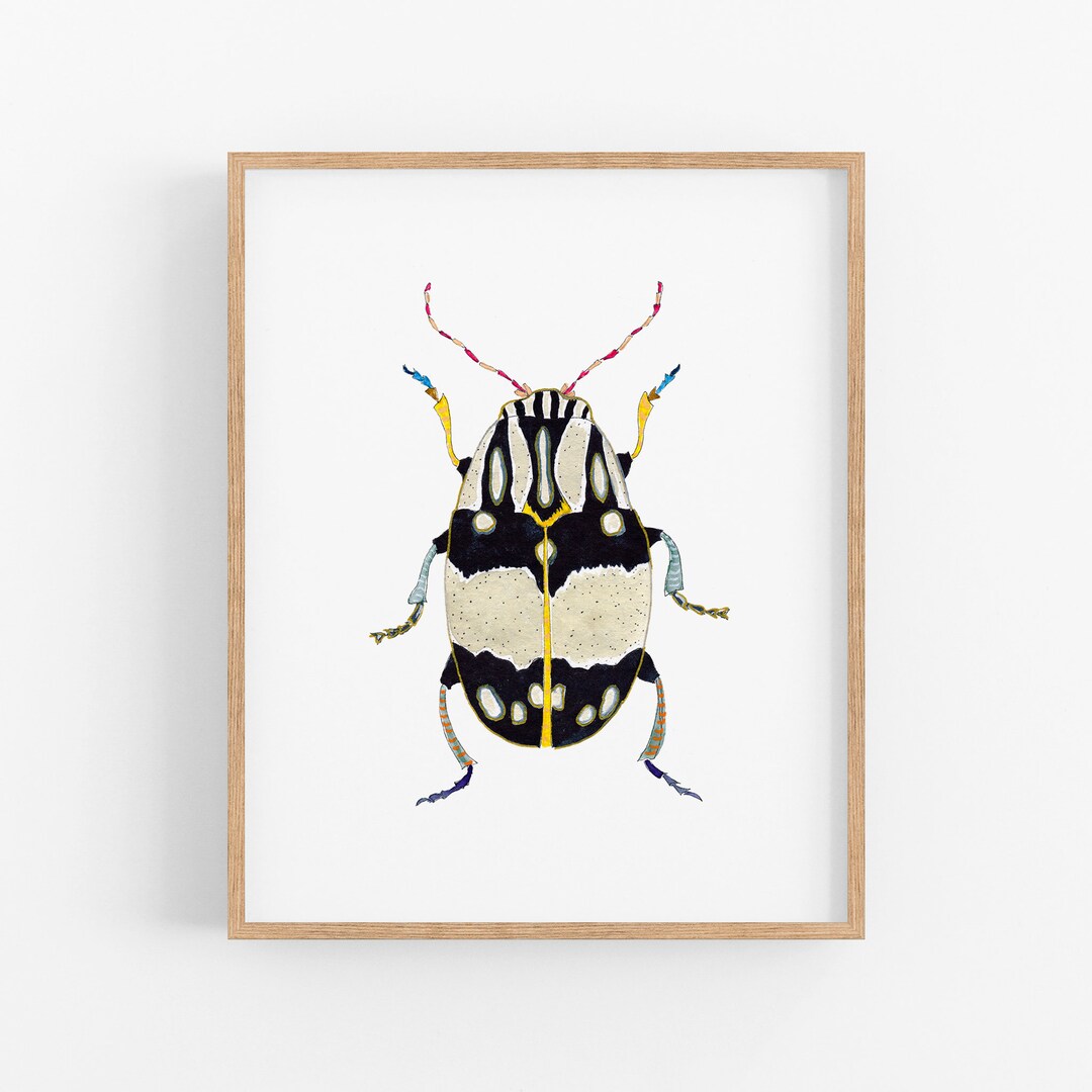 Watercolor Bug Art Print. Boys Room Decor. Colorful Bug Art Print ...