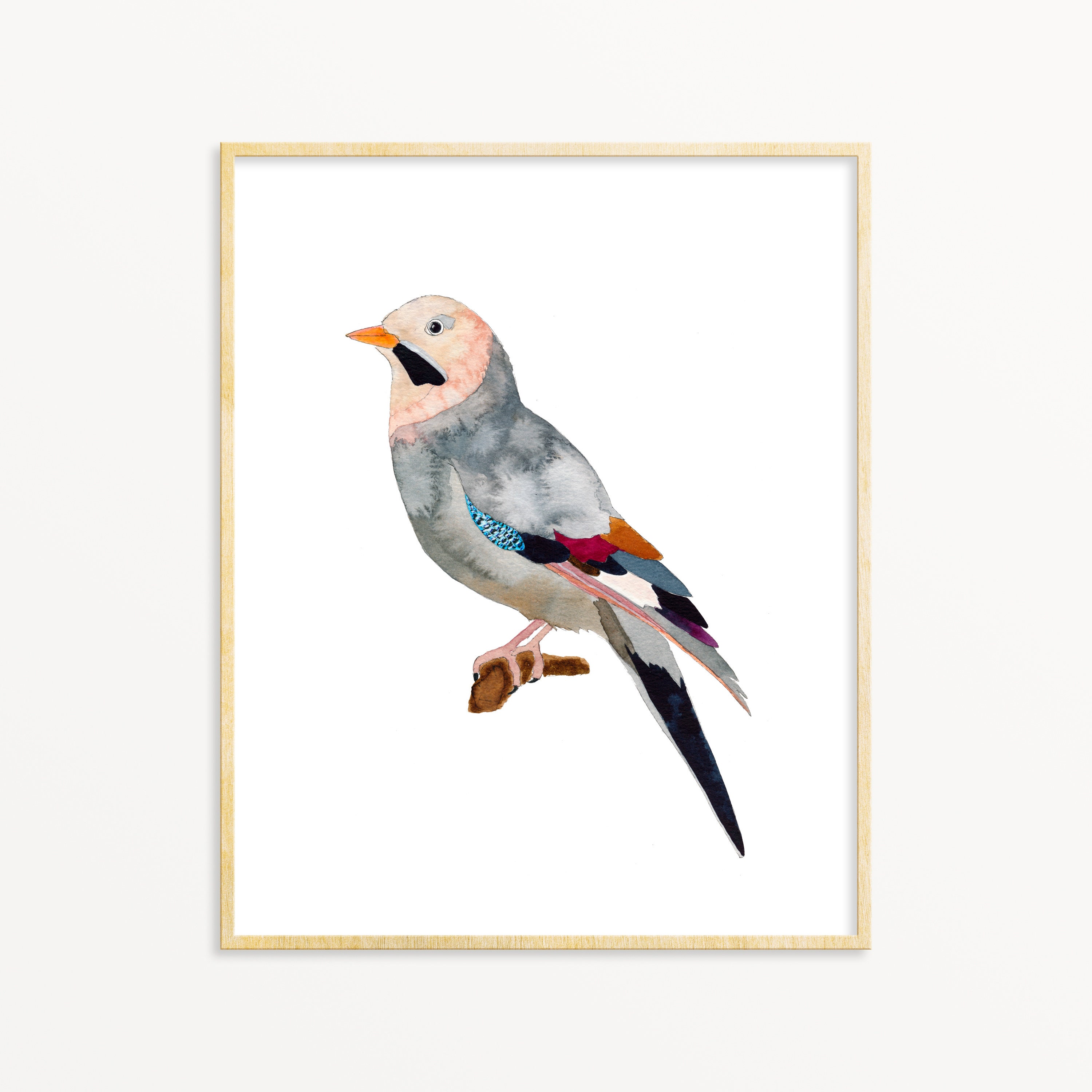 Colorful Bird Art Print. Watercolor Bird Decor. Nature Art. | Etsy