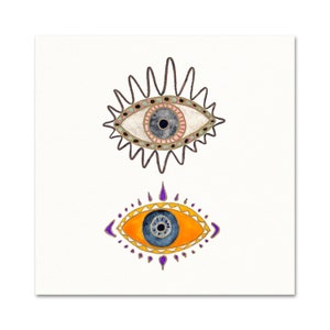 Evil Eye Art Print. Tribal Gypsy Girl Art Print. Boho Decor. - Etsy
