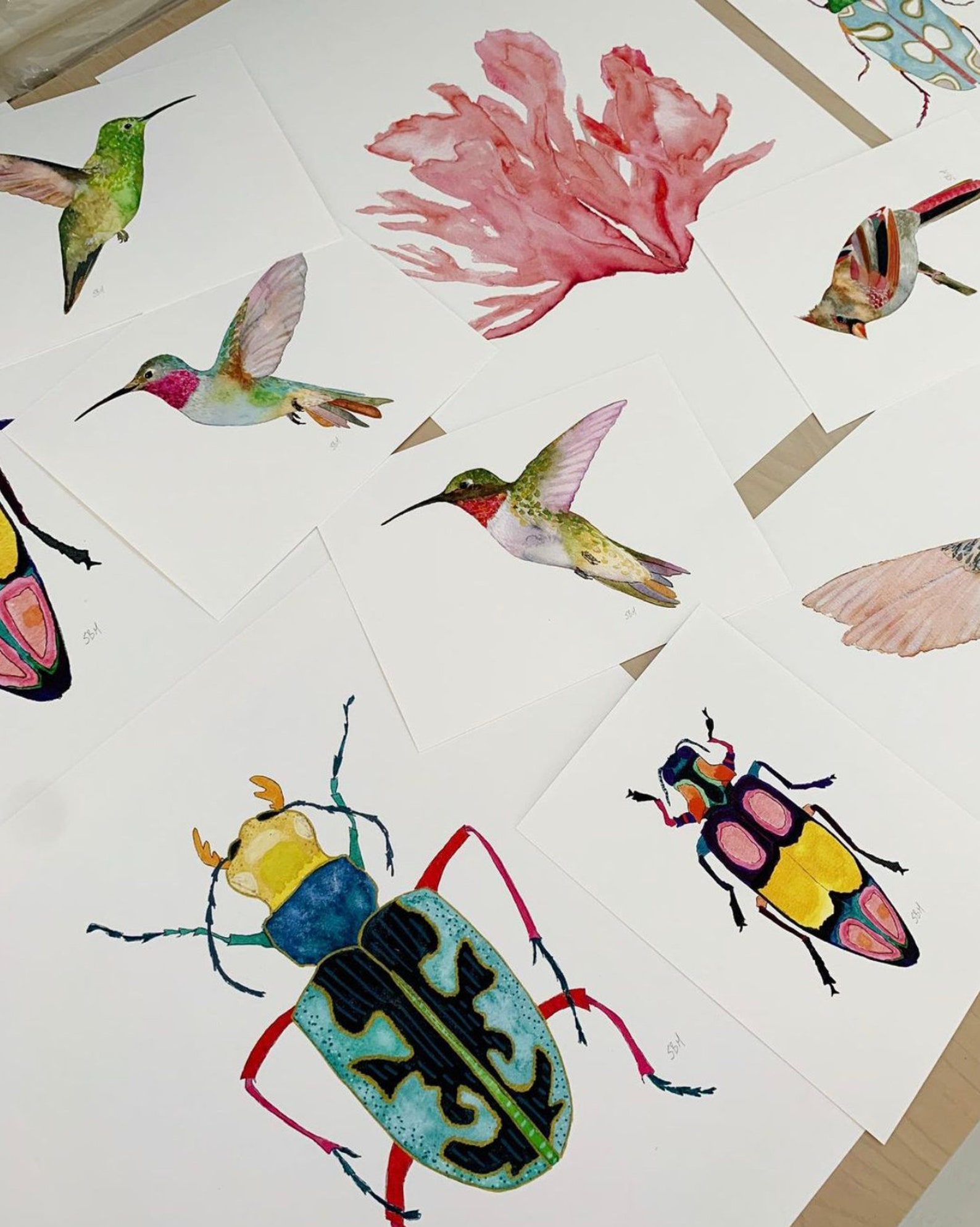 Colorful Bug Art Print. Nursery Art. Colorful Insect Art. - Etsy